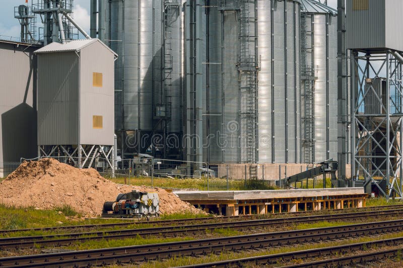 Wagons for Transporting Cereal Grains on a Railway Siding. Generative ...