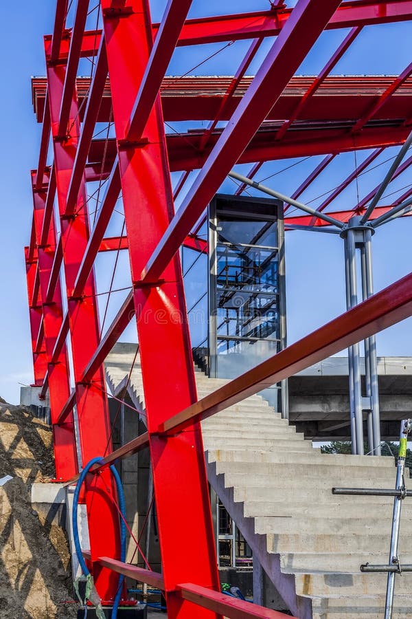 Construction of a New Railway Station Stock Image - Image of rail ...