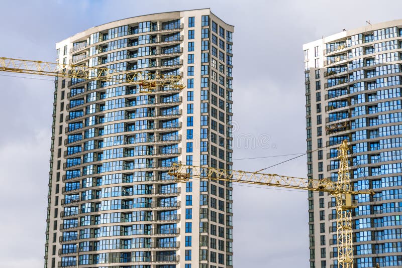 Construction of a New Residential Building. Editorial Stock Photo ...