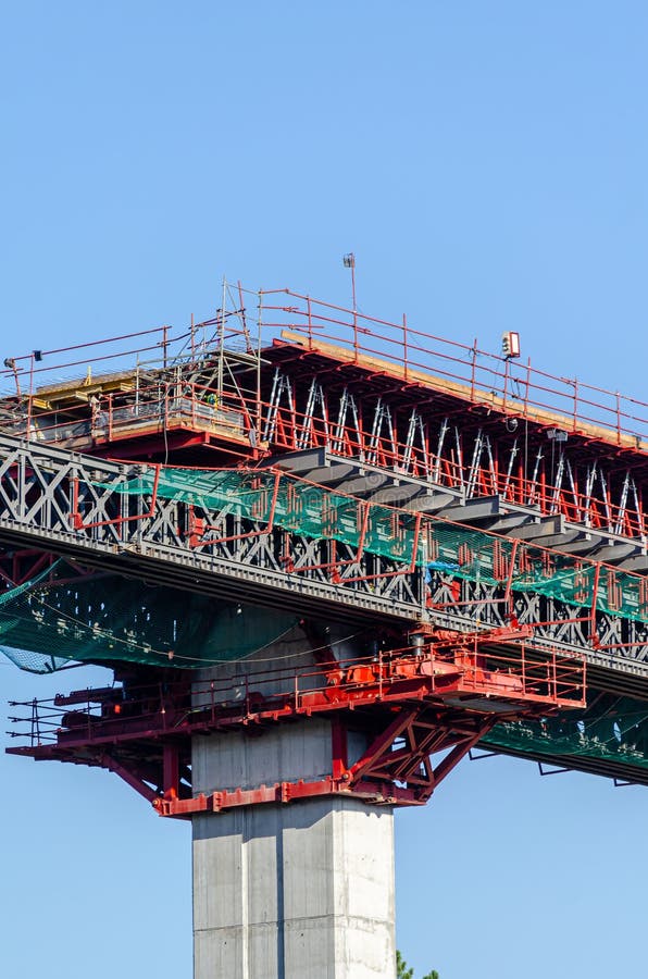 Detail of a Bridge Under Construction, Engineering and Construction ...