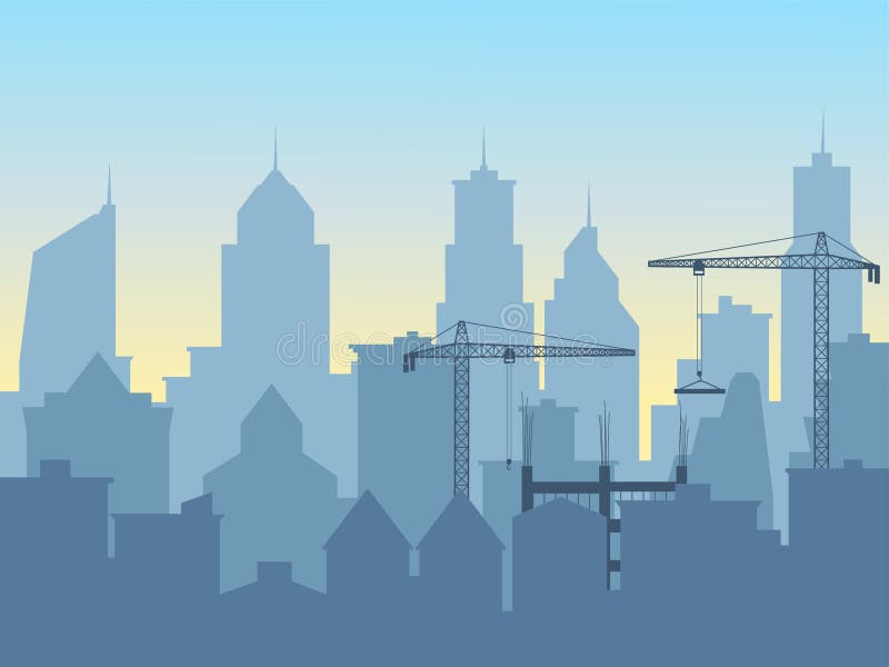 Construction of a New Skyscraper, an Increase in the City, Urbanization ...