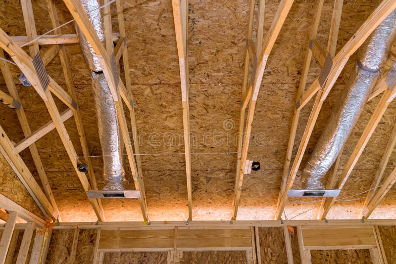 During the Construction of a New Stick-built Home, Ventilation Pipes ...