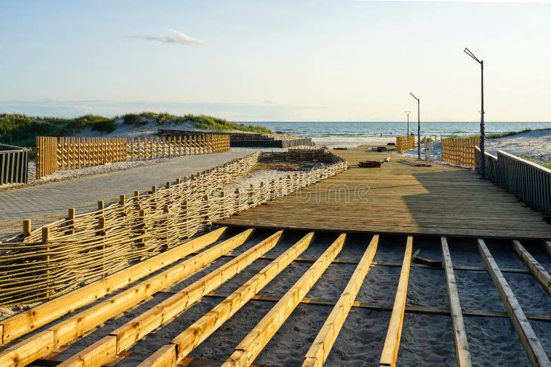 Construction of a New Wooden Boardwalk for More Convenient Access To ...