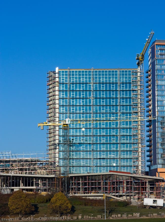 Construction Of Office Building Stock Image - Image of business ...