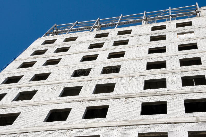 Construction of Office Building Stock Photo - Image of equipment, built ...