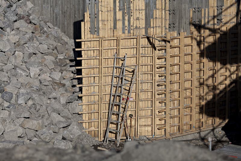Construction ongoing stock image. Image of building, concrete - 51976225