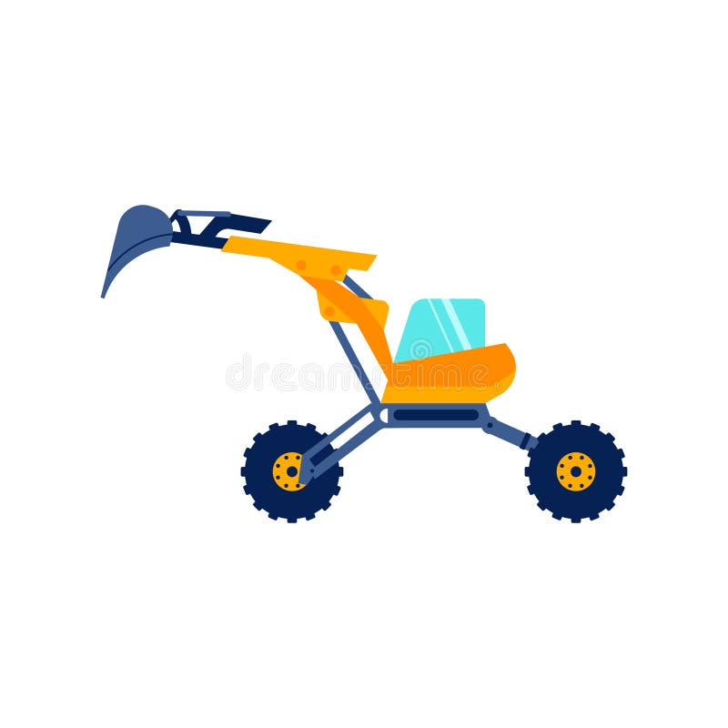 Excavator Side View Stock Illustrations – 451 Excavator Side View Stock ...