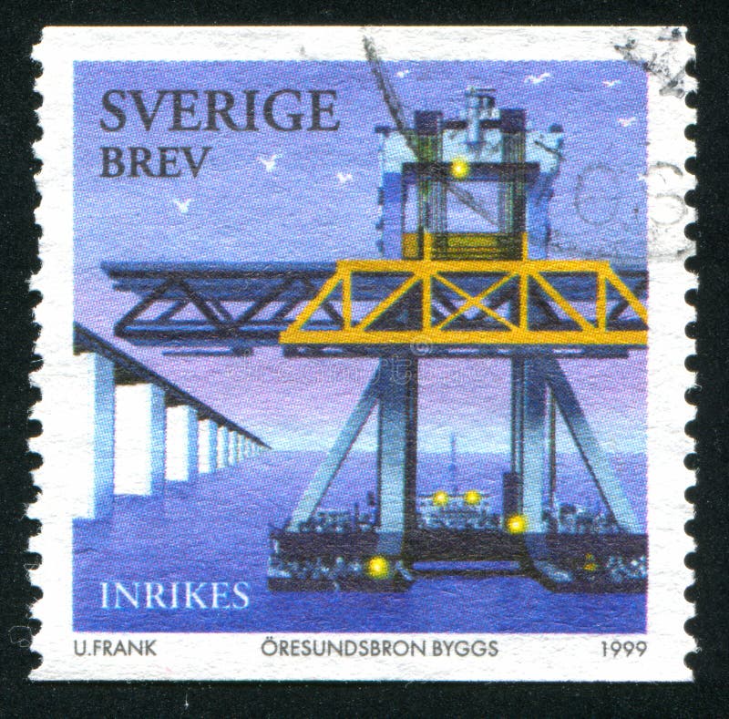Construction of Oresund Bridge Stock Photo - Image of oresund, industry: 363277348