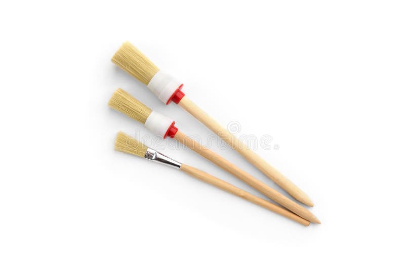 Construction Paint Brush Isolated on White Background. Stock Image ...