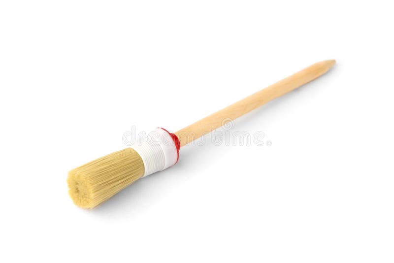 Construction Paint Brush Isolated on White Background. Stock Photo ...