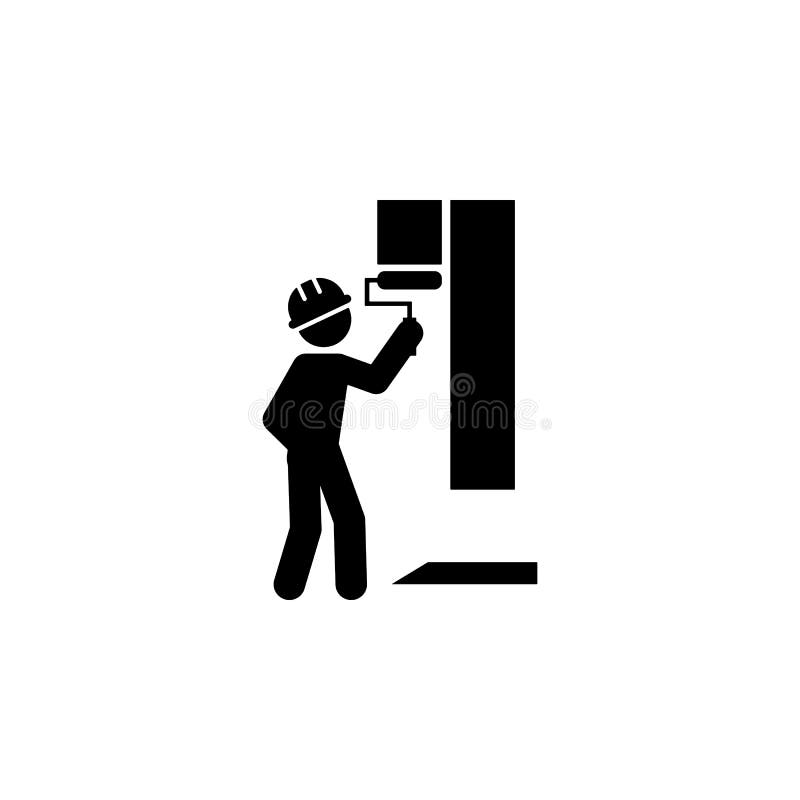 Construction, Paint Worker Icon. Element of Construction Worker for ...