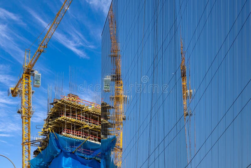 Construction of Panoramic Financial Center Skyline and Business ...