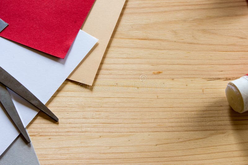 Construction Paper with Scissors Stock Image - Image of field, area ...