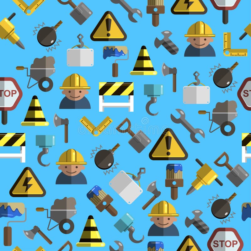 Construction pattern stock vector. Illustration of manual - 58852151