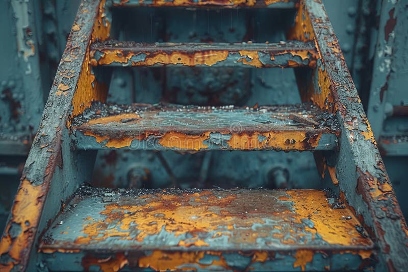Construction Pause a Building Ladder at a House Under Development and ...
