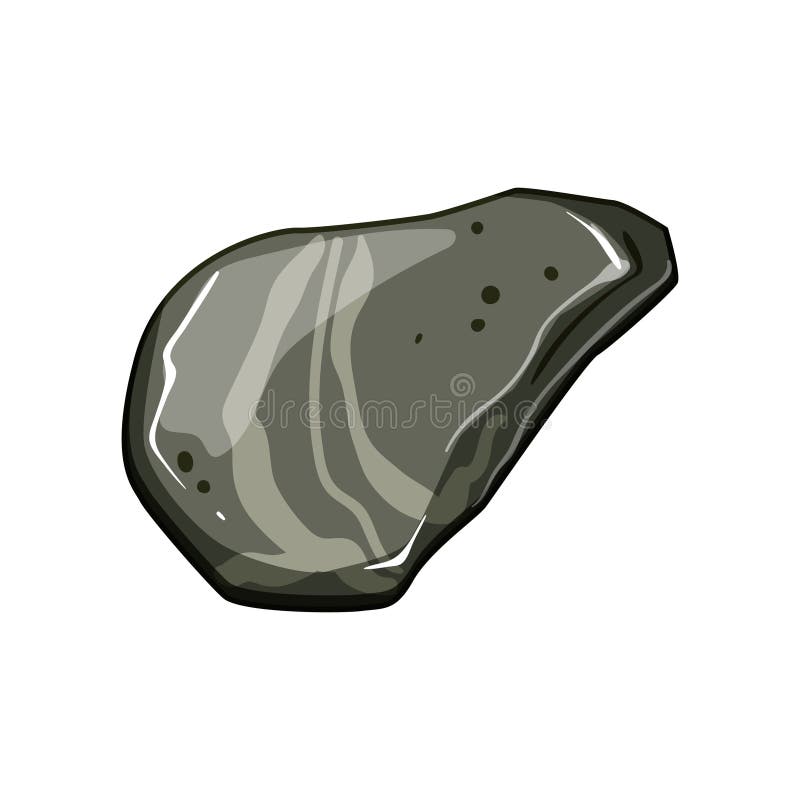 Construction Pebble Stone Cartoon Vector Illustration Stock Vector ...