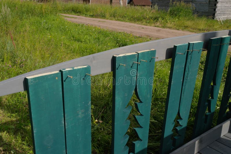 Construction of a Pedestrian Bridge Over the Ditch Stock Photo - Image ...