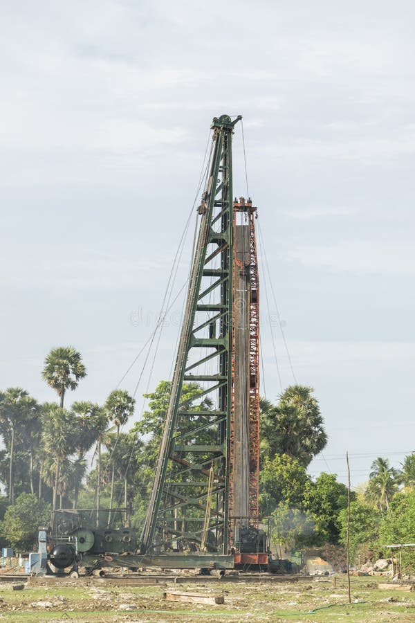Construction Piling stock image. Image of create, assembly - 54266999