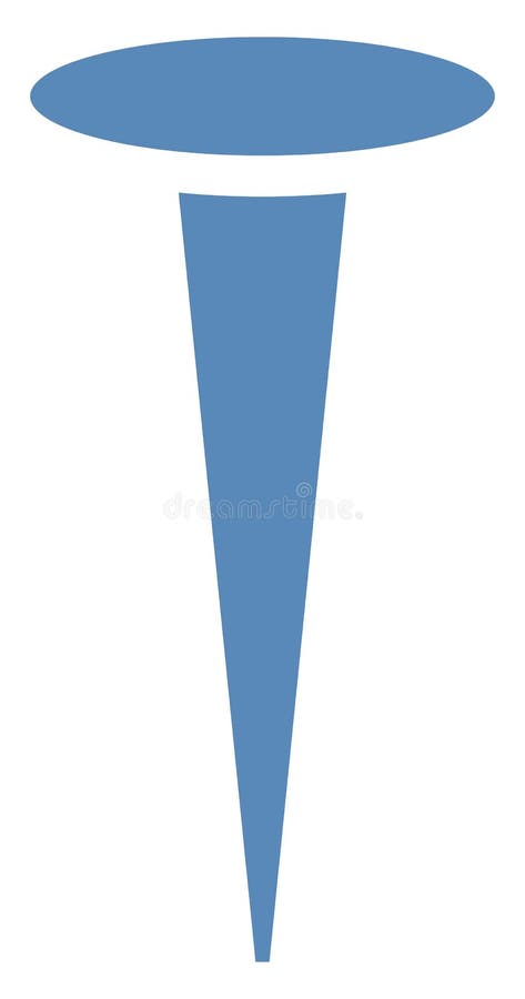 Construction pin, icon stock vector. Illustration of design - 260379394