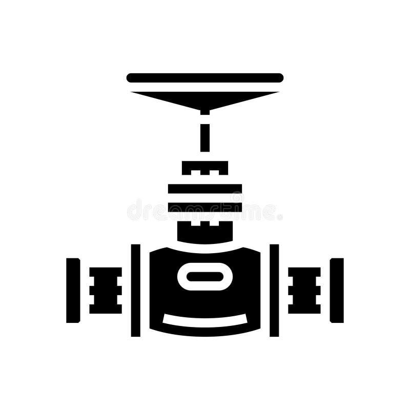 Construction Pipeline Glyph Icon Vector Illustration Stock Illustration ...