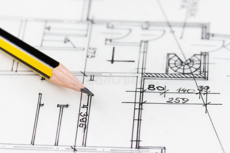 Construction plan stock photo. Image of estate, concept - 26250562