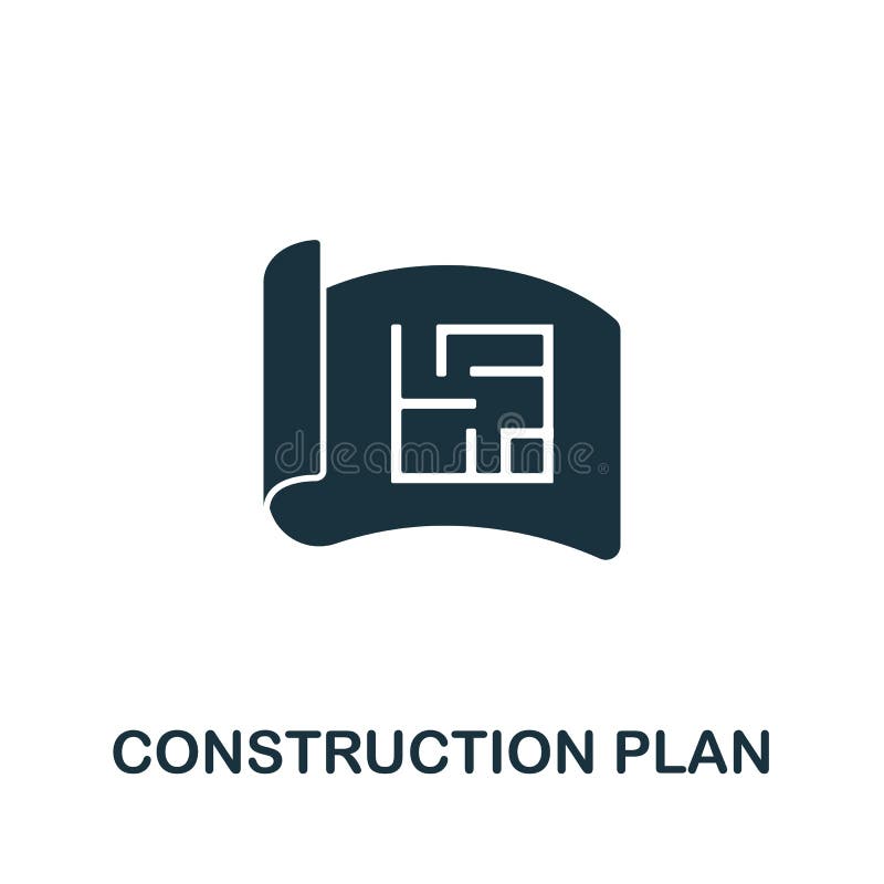 Construction Plan Icon. Simple Element from Construction Collection ...