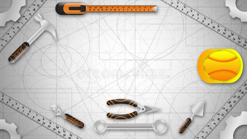 Construction Planning, Engineering Background and Copy Space for ...