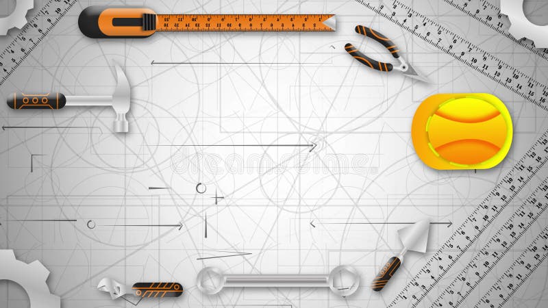 Construction Planning, Engineering Background and Copy Space for ...