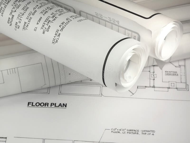 Construction plans stock image. Image of house, floor - 1241515