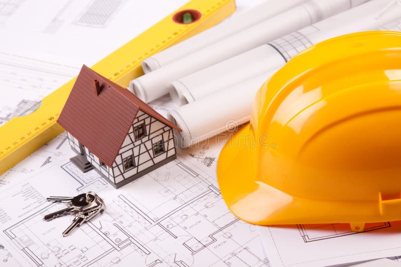 Construction Plans! stock image. Image of document, construction - 12711589