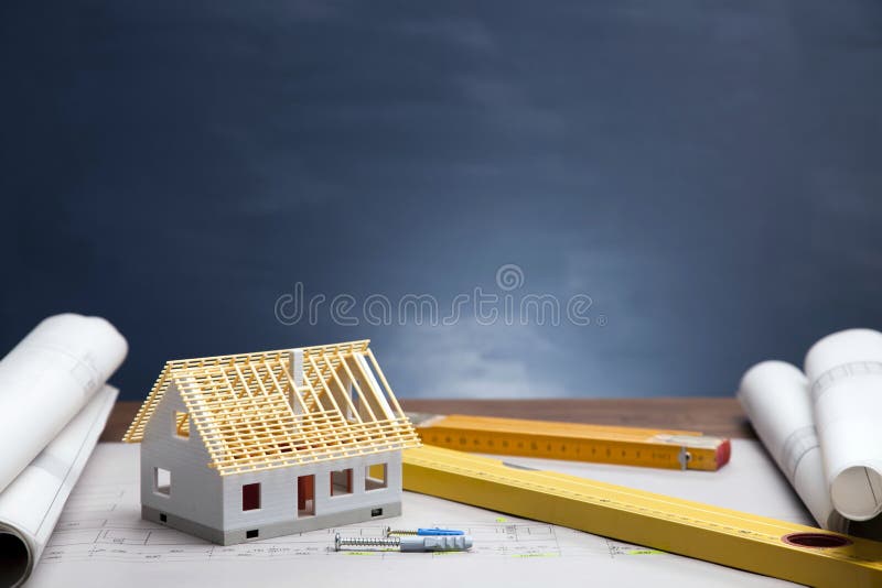 Construction plans stock photo. Image of architecture - 22335216