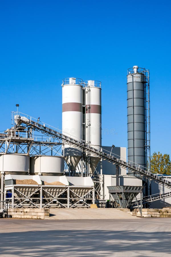 Construction Industry Concrete Plant and Equipment Stock Image - Image ...