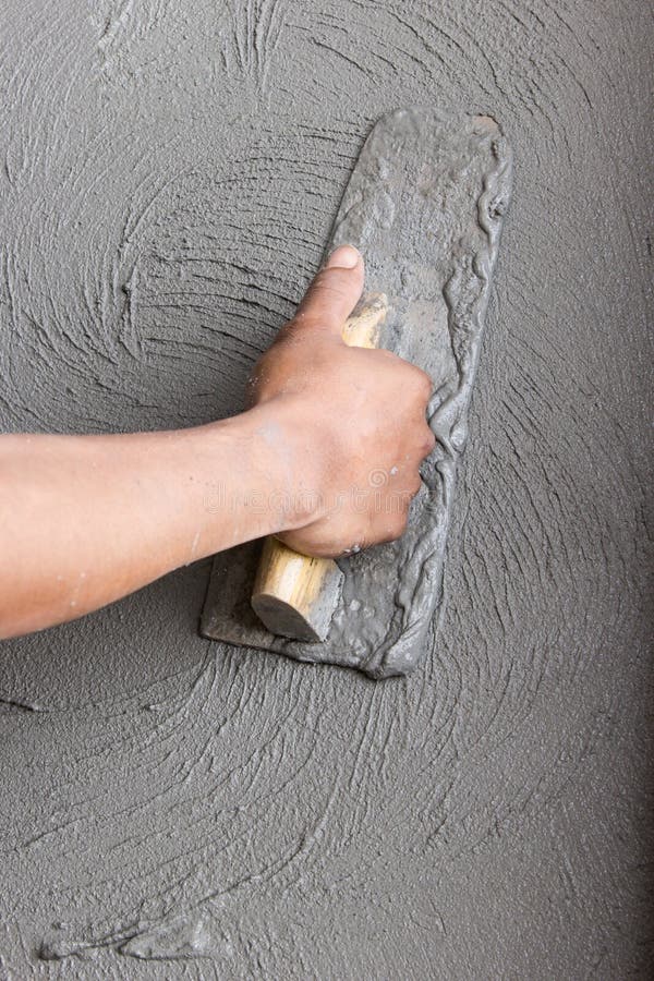Construction Plaster work stock image. Image of closeup - 59671007