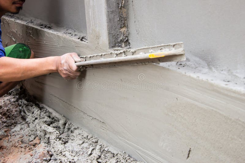 Construction Plaster work stock photo. Image of built - 59671130