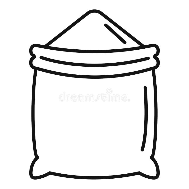 Construction Powder Sack Icon, Outline Style Stock Vector ...