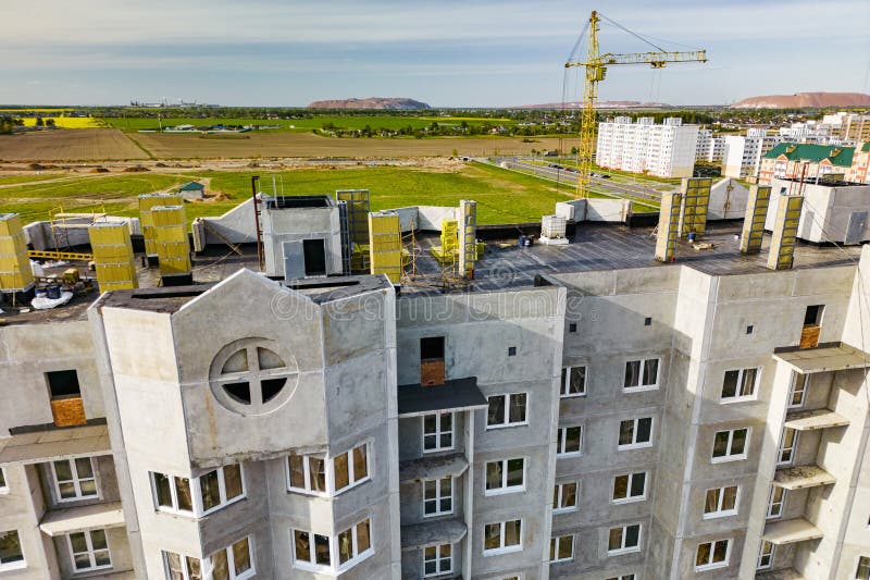 Construction of a Reinforced Concrete Building. Elements of a Concrete ...