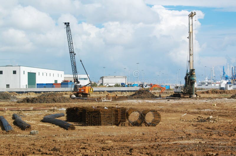 Construction of a Prefabricated Shed Editorial Stock Image - Image of ...