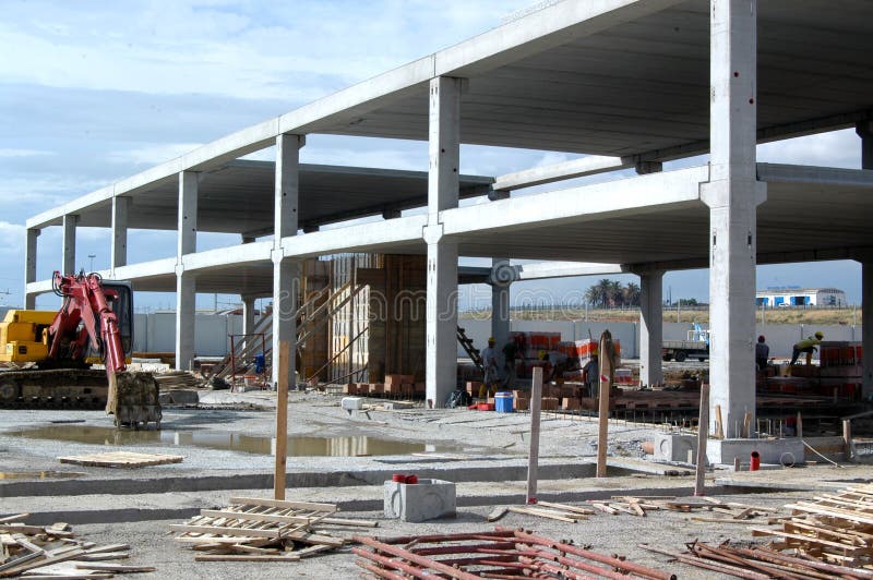 Construction of a Prefabricated Shed Editorial Image - Image of plastic ...