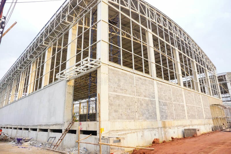 Construction Process & Construction Site - Wall Cement Plastering ...