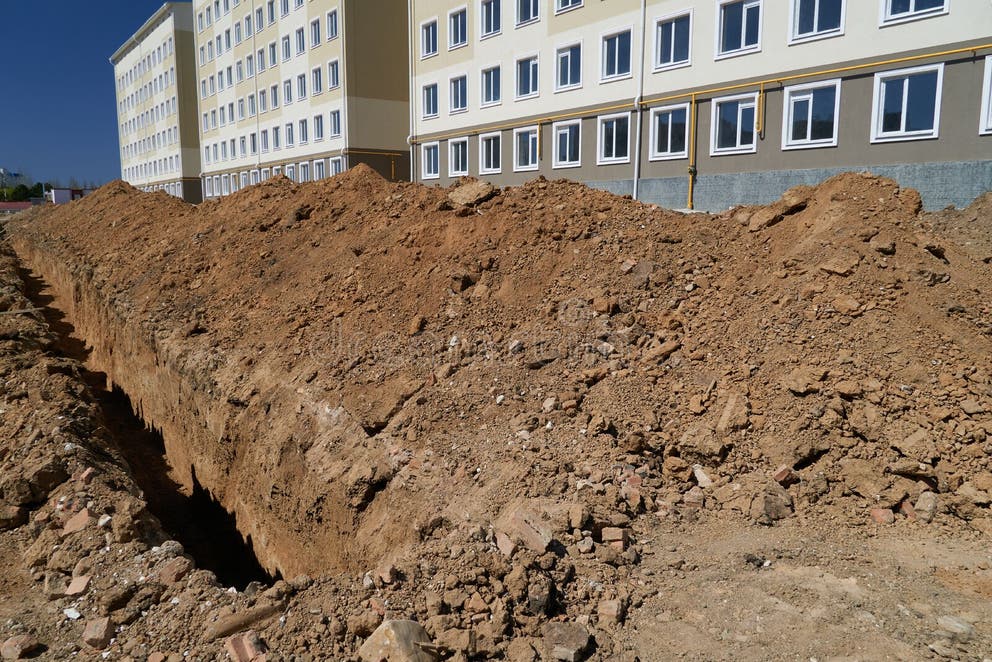 Construction Process and Development of House Area, Land Grading or ...