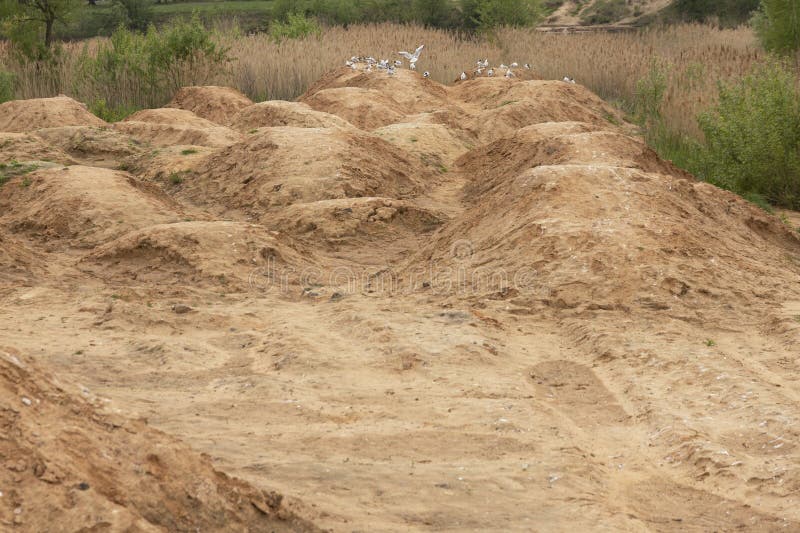 The Construction Process, Leveling the Construction Area, by Filling ...