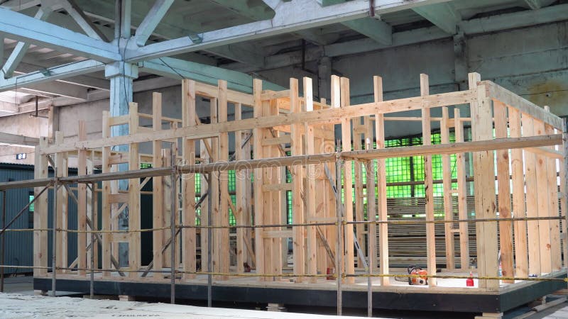 The Construction Process of a New and Modern Modular House Made of ...