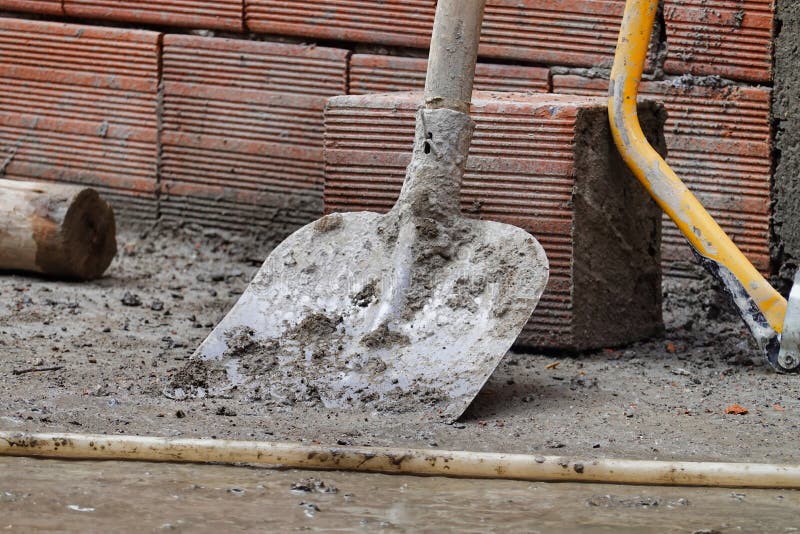 Construction Process and Pieces of Equipment of Building a House Stock ...