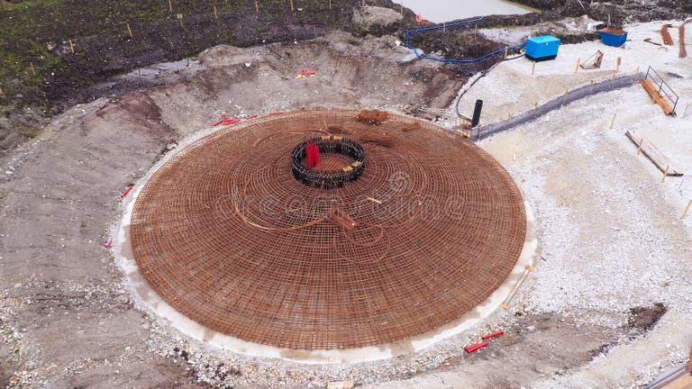 Construction Process of Wind Generator Foundations with Heavy Machinery ...