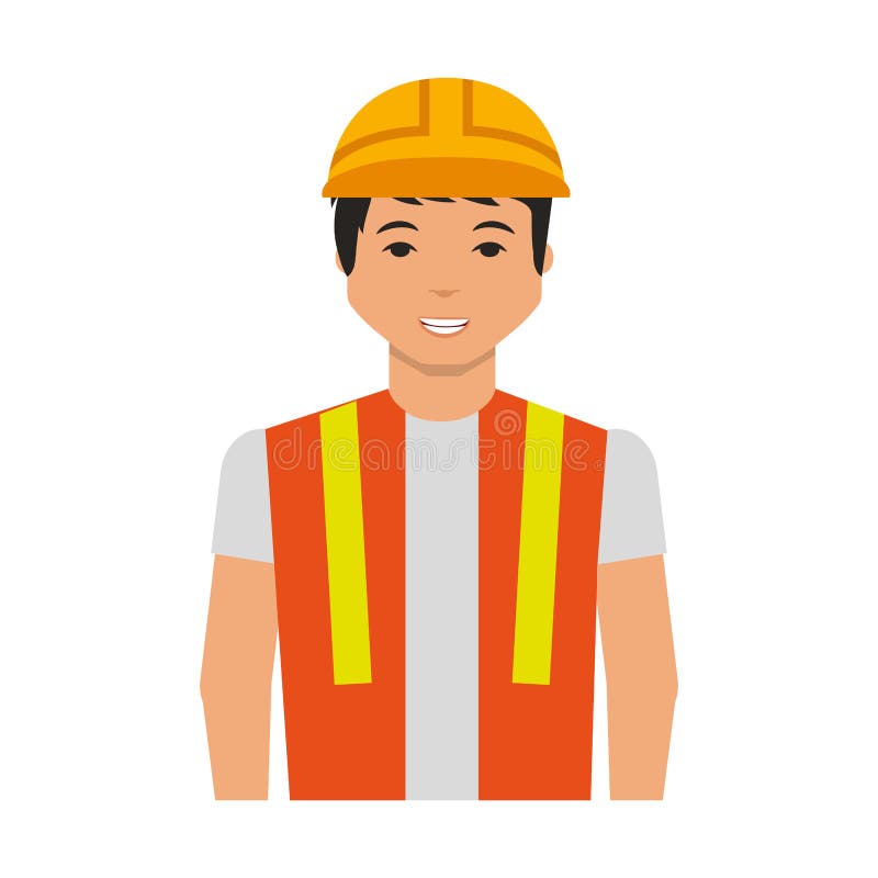Construction Professional Avatar Character Stock Vector - Illustration ...
