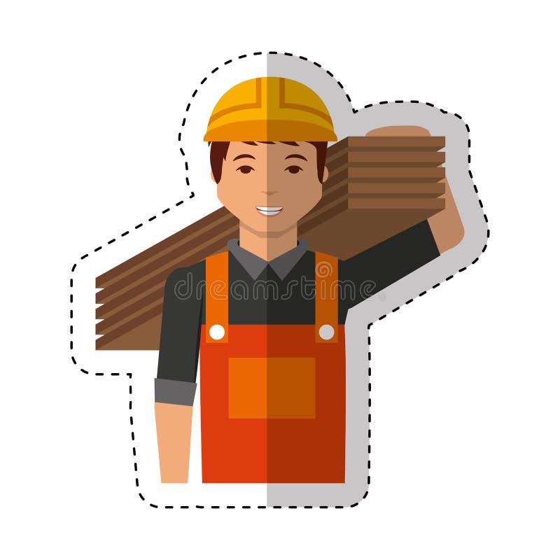 Construction Professional Avatar Character Stock Vector - Illustration ...