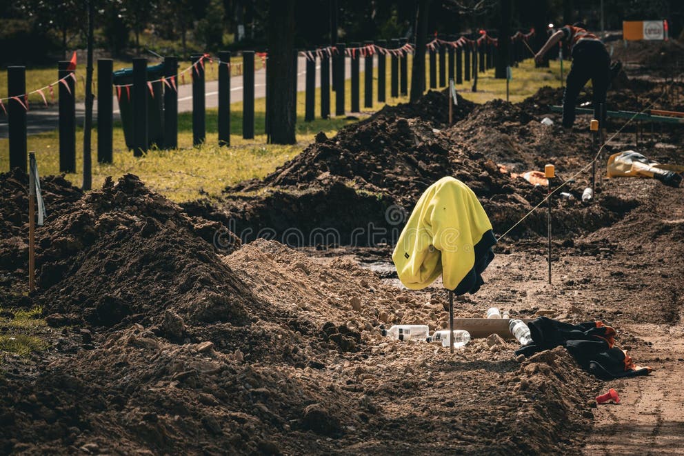 Construction in Progress stock image. Image of digging - 311954397