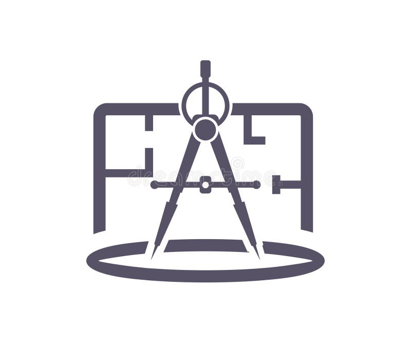 Construction Project, Architect Drawing, Compass or Divider. Engineer ...