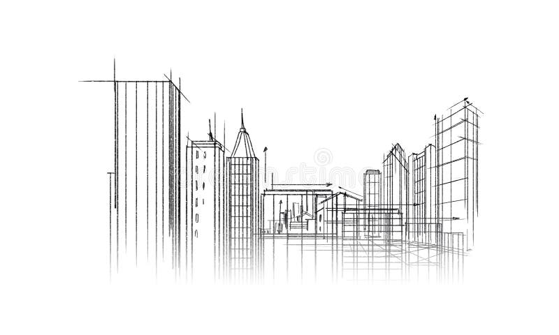 Construction project stock illustration. Illustration of district ...