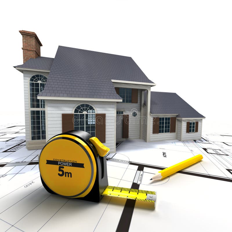 Architect, Work in Progress Stock Illustration - Illustration of ...